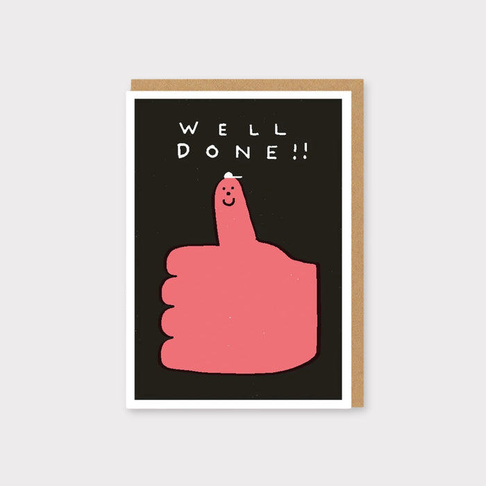 Well Done Thumbs Up Greeting Card