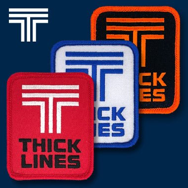 DDC-291 “THICK LINES” Souvenir Patches